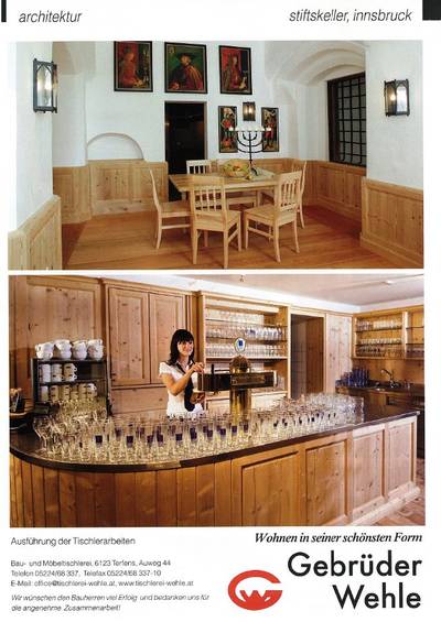 Über den Stiftskeller Innsbruck, das Restaurant und Bierlokal in der ...